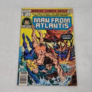 Marvel | Art | Man From Atlantis 5 Marvel 978 Newsstand Fn | Poshmark